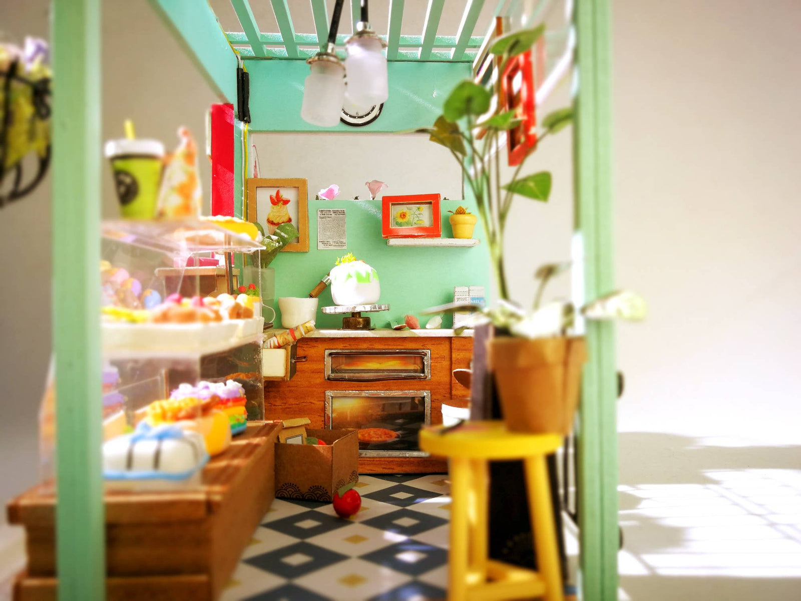 Ice Cream Station DIY Miniature Dollhouse Kit: DIY Mini Village Kit ...