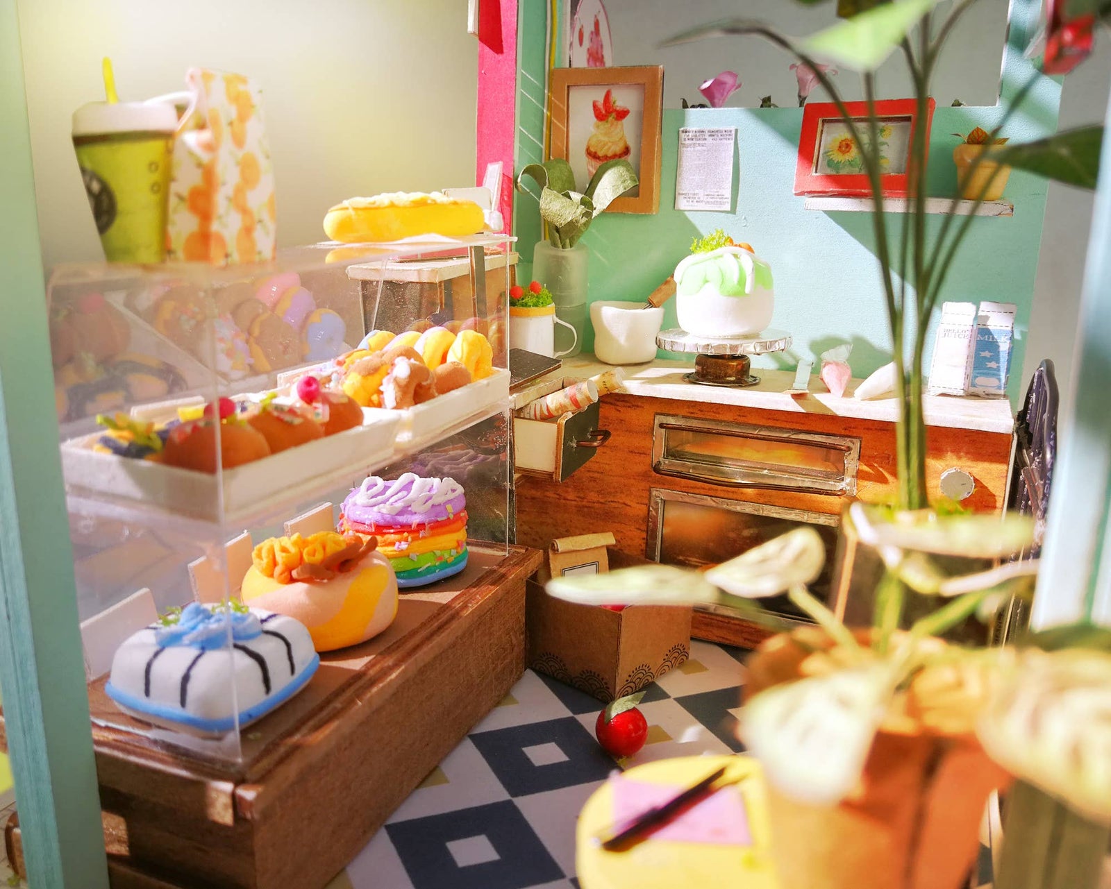 Ice Cream Station DIY Miniature Dollhouse Kit: DIY Mini Village Kit ...